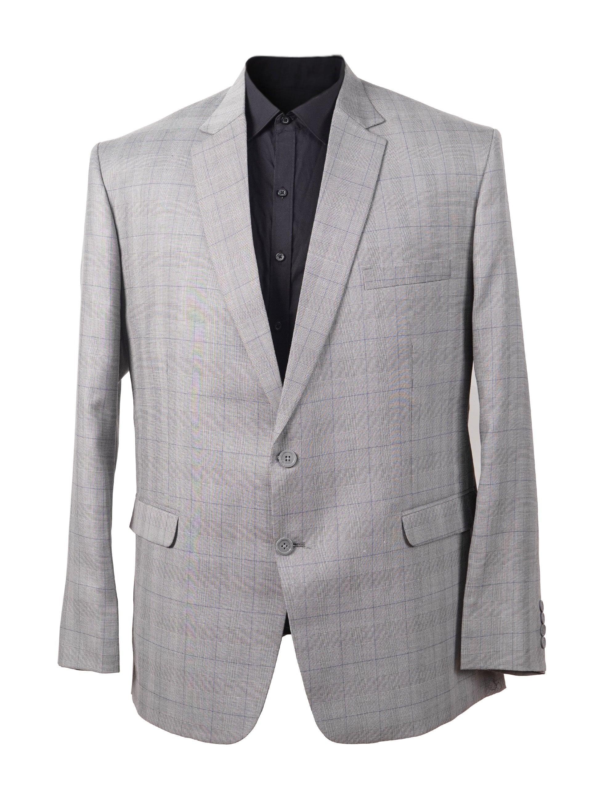 Men's Light Grey Checkered Blazer – JBsuits